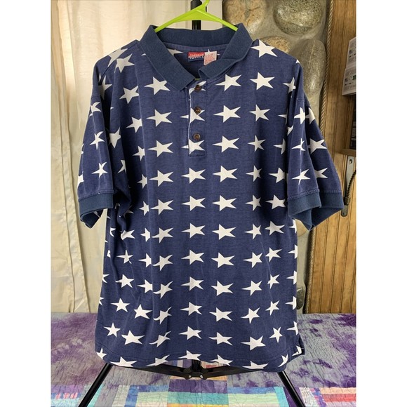 American Impact | Shirts | Vintage American Impact Mens Large Stars ...
